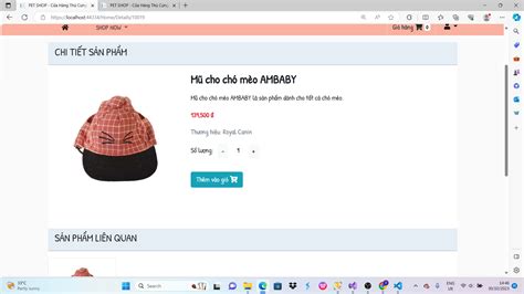 Miễn Phí Code Website Quản Lý Cửa Hàng Bán đồ ăn Cho Thú Cưng