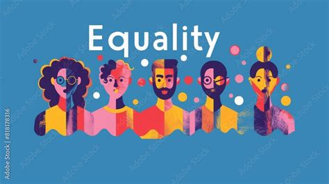 Vector Illustration Highlighting Diversity Equality And Inclusion