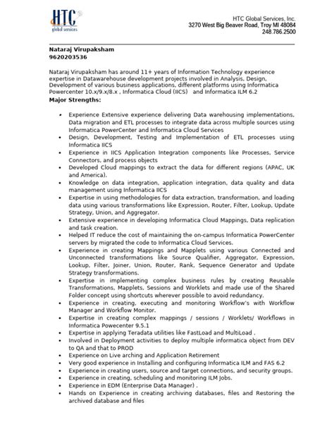 Nataraj Cv 12 New Pdf Databases Ibm Db2