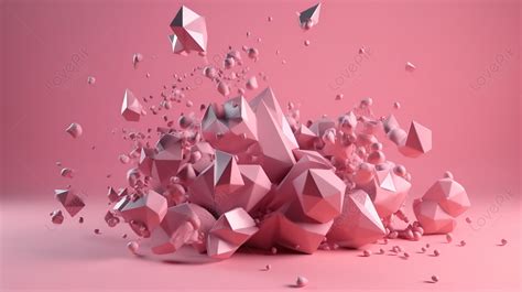 애니메이션 기하학적 프리미티브 및 모양을 사용하여 3d 렌더링 분홍색 배경 기하학 배경 3d 배경 원 요소 배경 이미지 Hd 기하학 3d 원 요소 배경 사진 무료