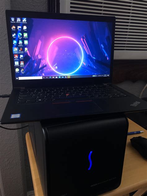 My T480s Is Getting A Graphical Boost Through The Use Of An Egpu R Thinkpad