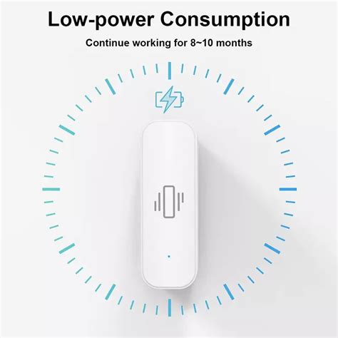 Tuya Wifi Zigbee Smart Vibration Sensor Home Real Time Burglar System