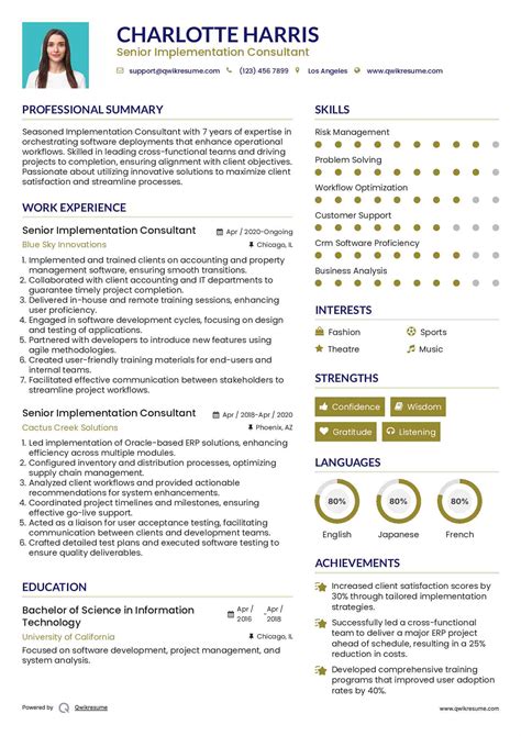 10 Implementation Consultant Resume Samples And Templates For 2025