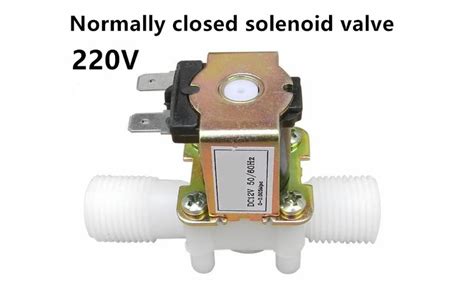 Électrovanne électrique En Plastique Ac 220v Helectro Composant