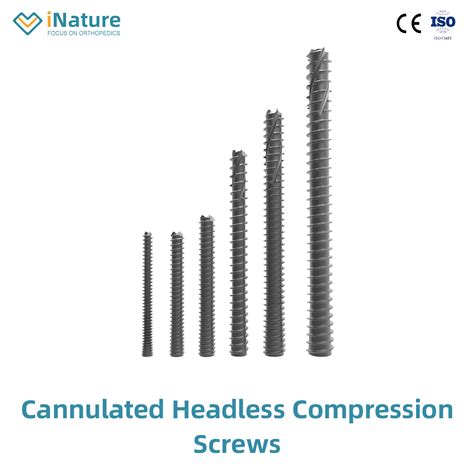 Cannulated Headless Compression Screws Inature Manufacturer And Sale