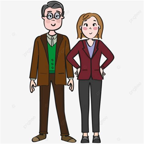 Pareja Adulta Hombre Y Mujer Vector Png Dibujos Familia Amistad