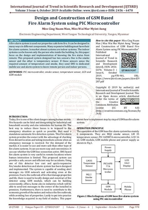 design and construction of gsm based fire alarm system using pic micr…