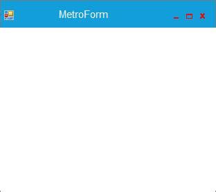 Customization In Windows Forms Metro Form Control Syncfusion