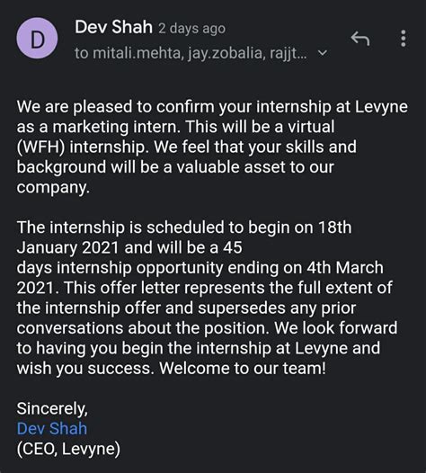 Mohini Dayani On Linkedin Happy To Start My Journey As An Intern At