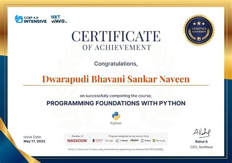 Bhavani Sankar Naveen Dwarapudi On Linkedin Programmingfoundations