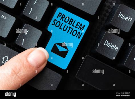 Text Sign Showing Problem Solution Word Written On Solving Consists Of