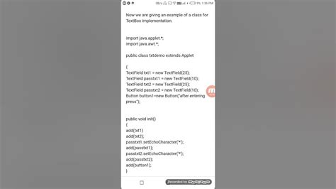 create textbox in java youtube