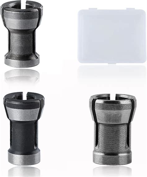 Router Collet Chuck Sopimusz 6 Pcs Steel Router Collet High Precision Router Bit Collet Chucks
