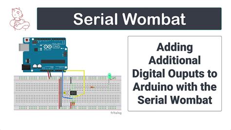 adding additional digital outputs to arduino with the serial wombat 4b chip over i2c youtube