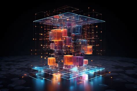 Abstract Representation Of A Quantum Computer Stock Illustration Illustration Of Success Blue