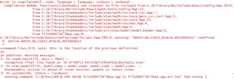 R Stan 8schools Example Faile Stack Overflow