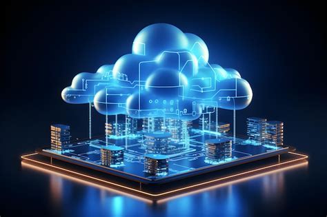 Premium Ai Image Server Cloud Data Storage Concept Solution Web