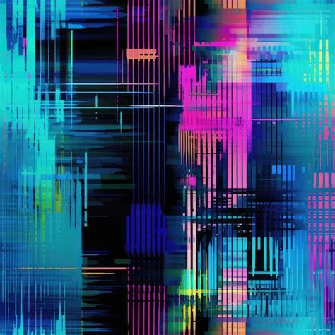 Premium Ai Image Abstract Glitch Art Digital And Technology Driven