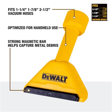 Dewalt Magnetic Utility Nozzle 1 14 In 2 12 In Wetdry Vaccum 1