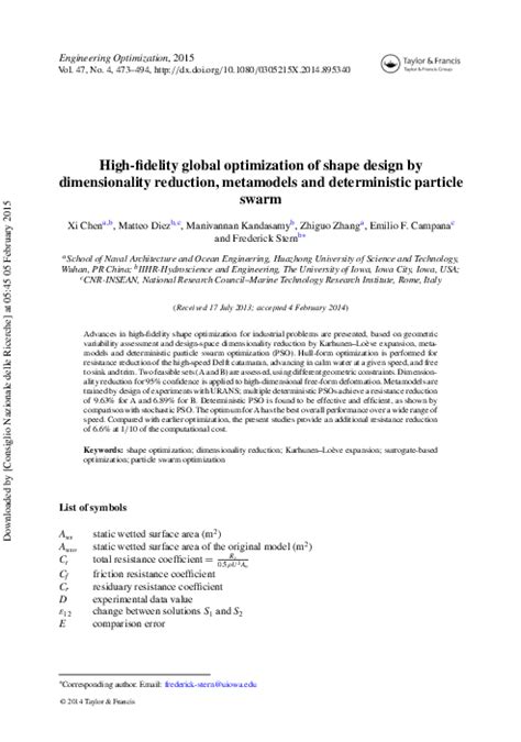 Pdf High Fidelity Global Optimization Of Shape Design By