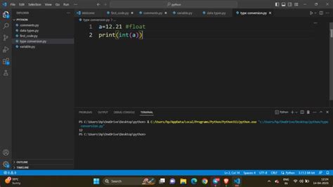 Sathvik Mannava On Linkedin Task 44 Type Conversion Kiran Sagar