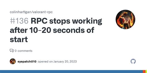 rpc stops working after 10 20 seconds of start · issue 136