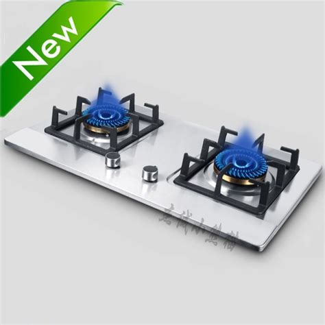 先科正品！带防伪！嵌入式燃气灶煤气灶 不锈钢双灶带熄火保险 杰诚小熊猫