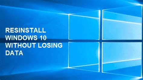How To Reinstall Windows 10 Without Losing Any Data 2019 Tutorial