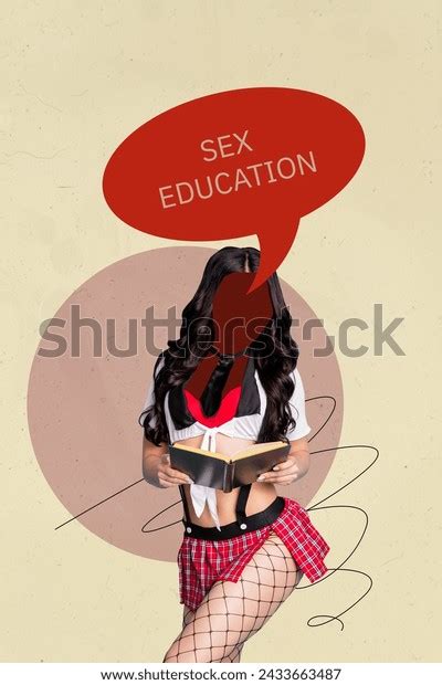 Vertical Creative Collage Image Sex Education Stock Photo Shutterstock