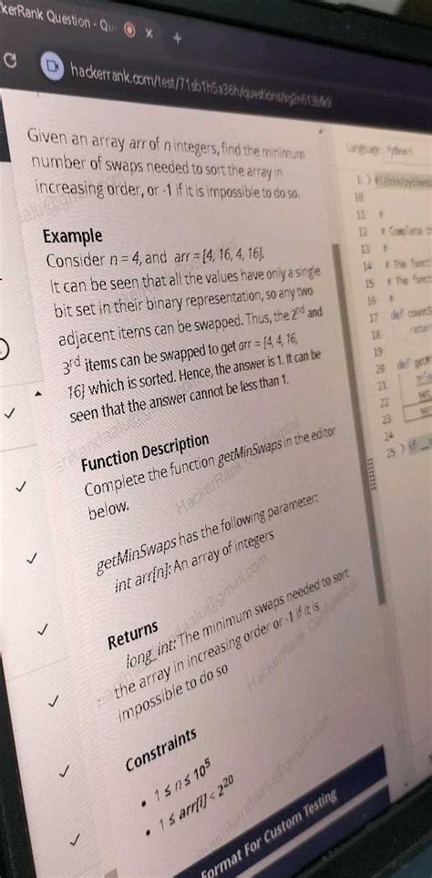 kerraank question qu c given an array arr of n integers find the