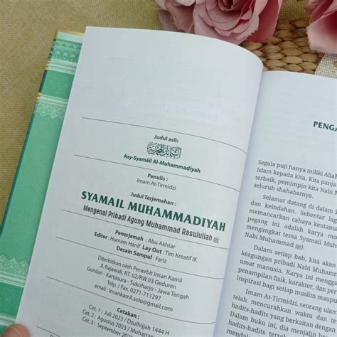 Buku Syamail Muhammadiyah Mengenal Pribadi Agung Rasulullah Insan Kamil