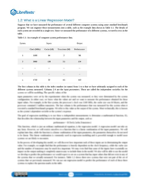 SOLUTION: What is a linear regression model - Studypool