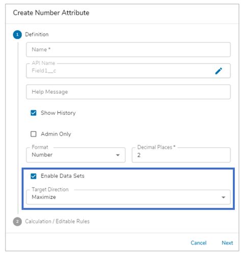 Configuring Number Attributes Shibumi Help