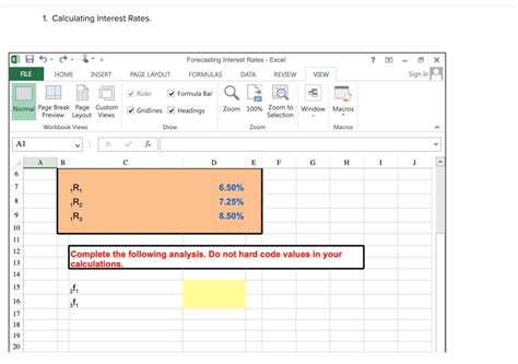 Solved Calculating Interest Rates S Forecasting Chegg Com