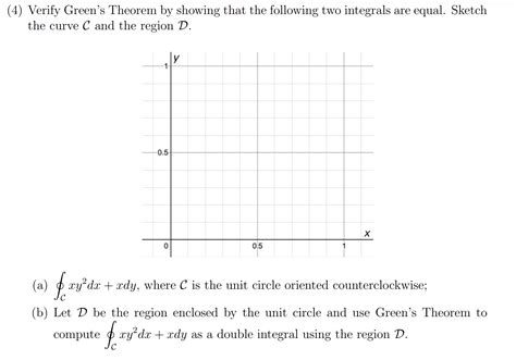 Solved 4 Verify Green S Theorem By Showing That The Chegg Com