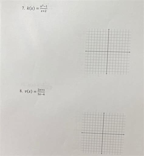 solved graph each of the following rational functions using