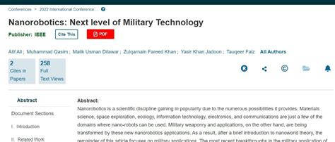 Nanorobotics Next Level Of Military Technology