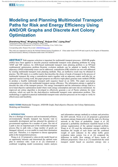 Pdf Modeling And Planning Multimodal Transport Paths For Risk And Energy Efficiency Using And