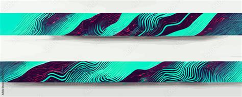 Cyberpunk Vector Background With Horizontal Distorted Banner