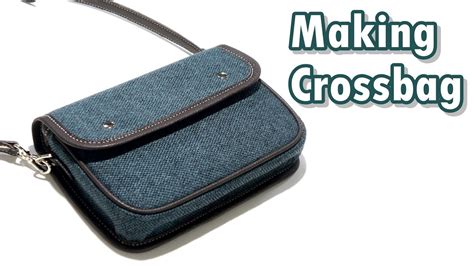 86 Leather Craft Making Crossbag 가죽공예 크로스백 만들기 Free Pattern Youtube