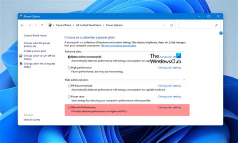 How To Enable Ultimate Performance Power Plan In Windows 11