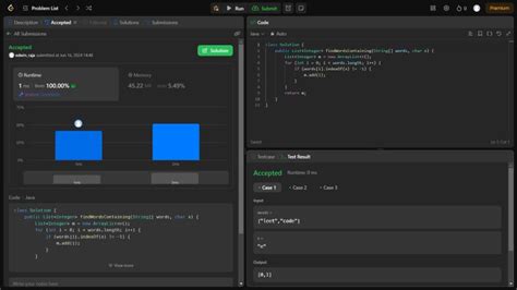 Day 84 Find Words Containing Character 2942 Edwin Raja Posted On