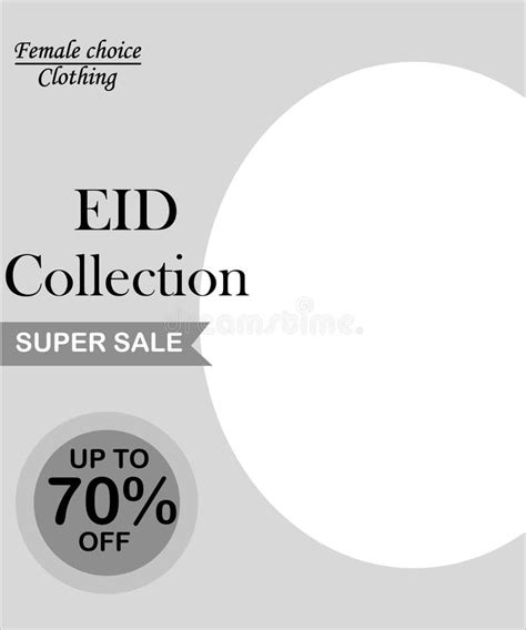 Super Sale Eid Collection For Female Choice Clothing Up To 70 Off Stock Vector Illustration