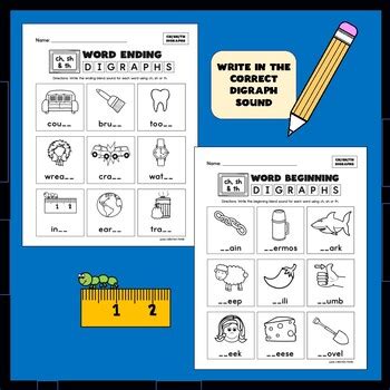 CH SH TH Digraph Activity Set By CMoore Creations TPT