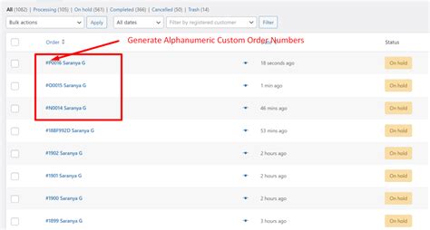 How To Add Alphanumeric Format Of Custom Order Numbers In Woocommerce
