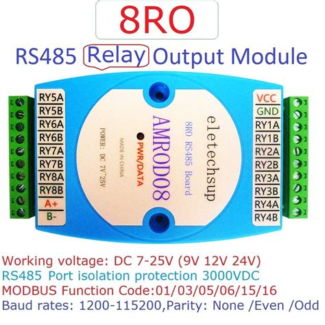 Dc 9v 12v 24v 16ch Di Do Npn Pnp Digital Input Output Module Rs485