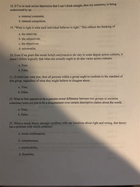 Solved 1 A Normative Claim Tells Us A About The World And