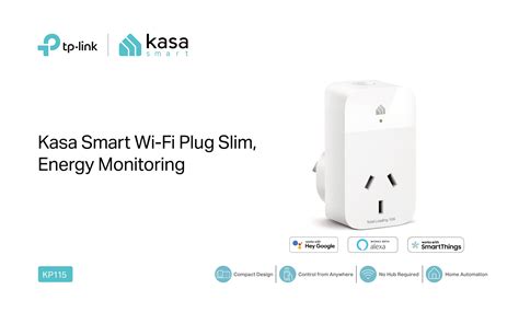 TP Link Kasa Smart WiFi Plug Slim With Energy Monitoring KP