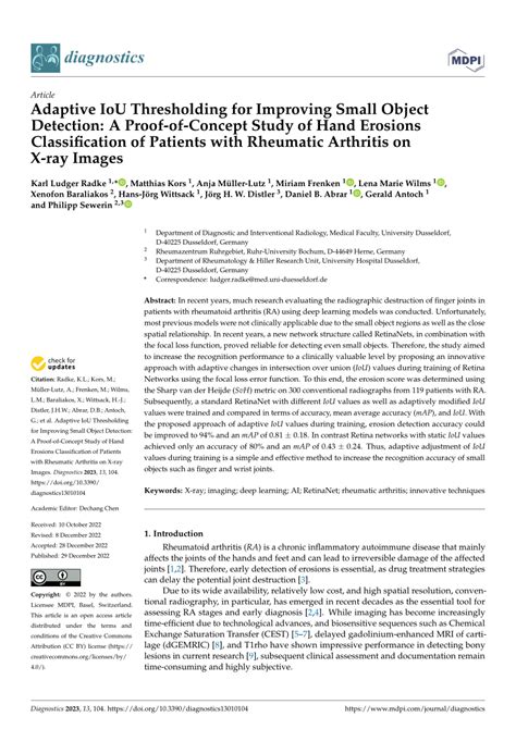 pdf adaptive iou thresholding for improving small object detection a
