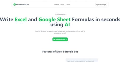 Excel Formula Bot Info Pricing Guides AI Tool Guru